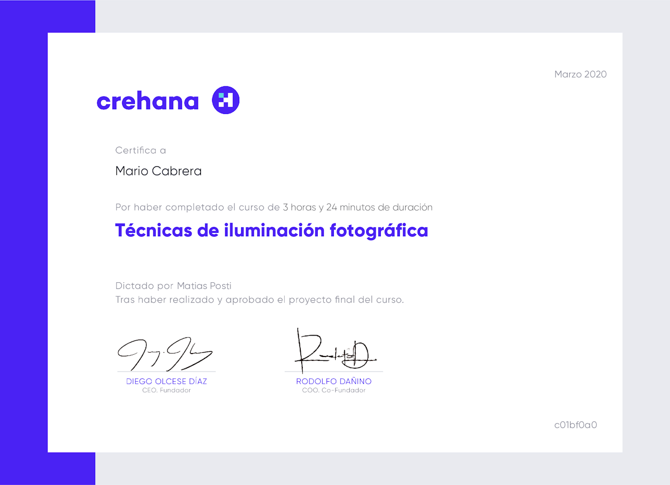 Diplomas | Crehana