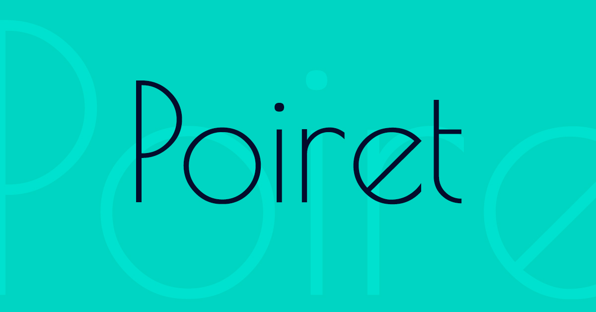📌 Poiret One Font | Crehana