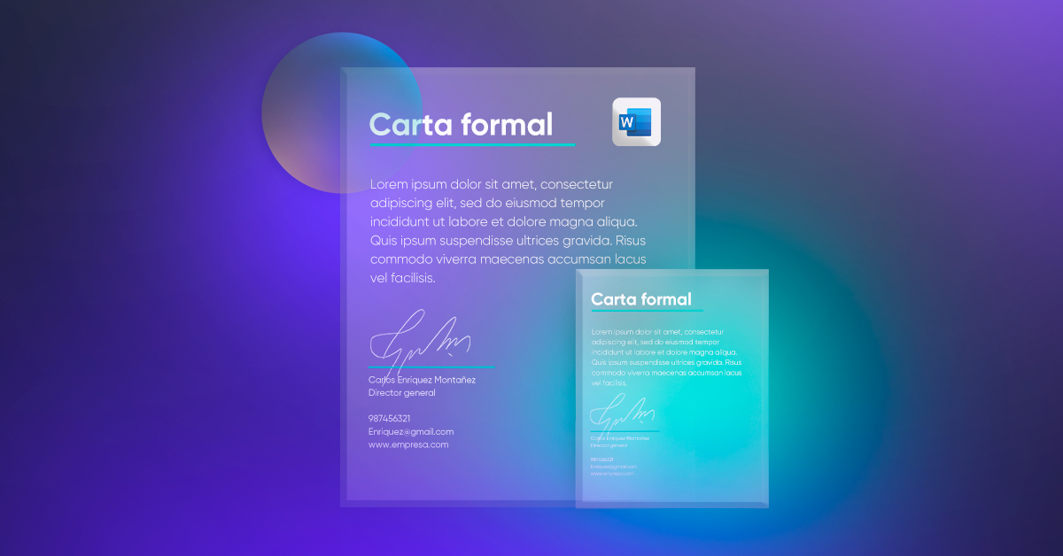 📜 Modelo de carta formal en Word | GRATIS | Crehana