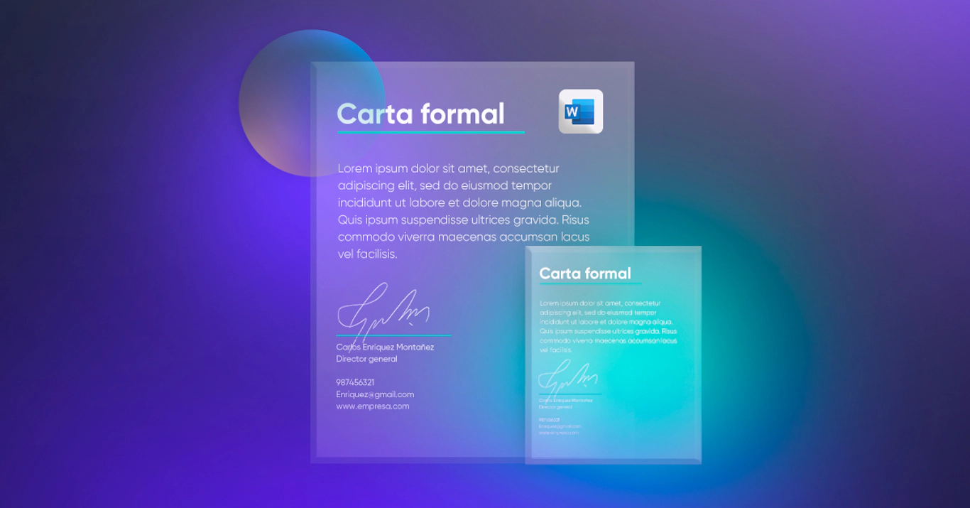 📜 Modelo de carta formal en Word | GRATIS | Crehana