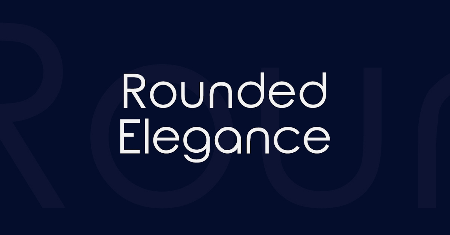 🖋️ Rounded Elegance Font | Crehana