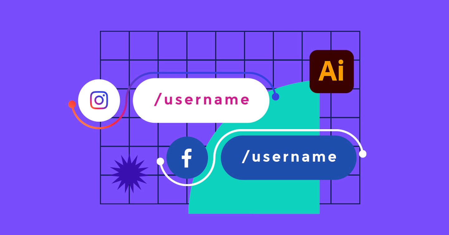 💜 Banners con logos de redes sociales [Plantilla de Illustrator] | Crehana