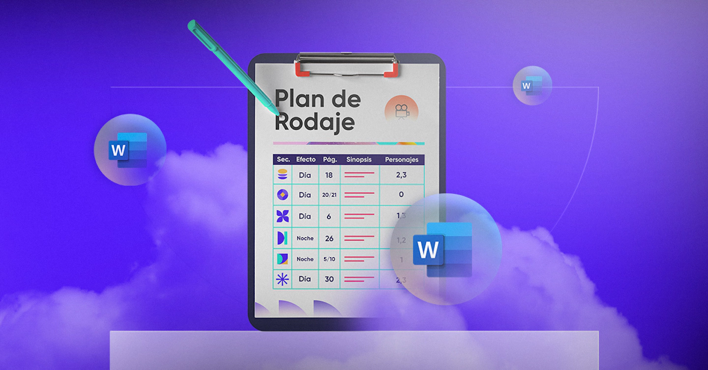 🎥 Plantilla de plan de rodaje en Word | GRATIS | Crehana