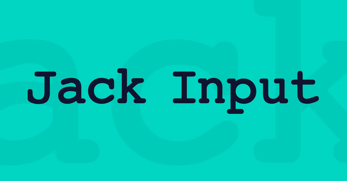 🖋️ Jack Input Font | Crehana