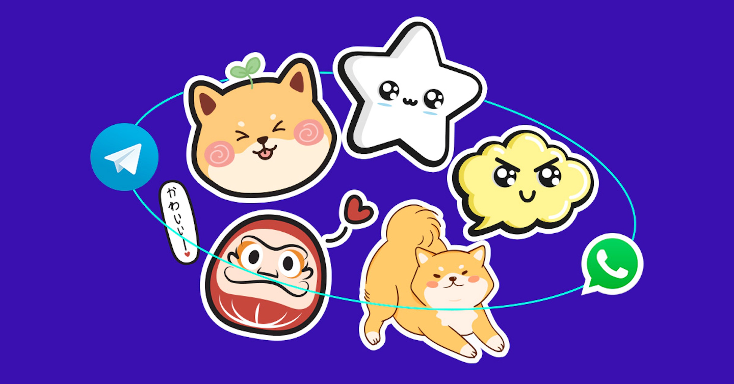 💜 10 stickers kawaii para WhatsApp y Telegram [GRATIS] | Crehana