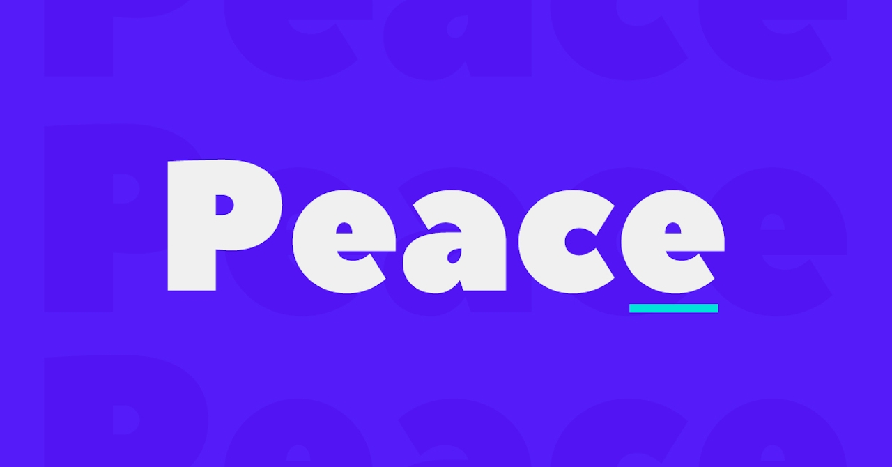 Peace Sans Free Font | Crehana