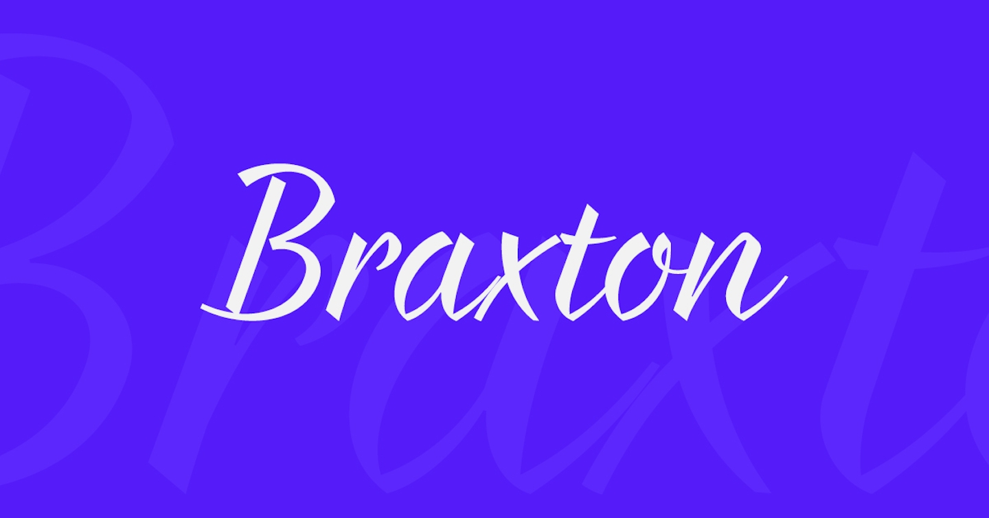 📌Braxton Font | Crehana