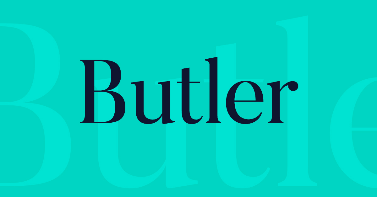 🏻 Butler Font | Crehana