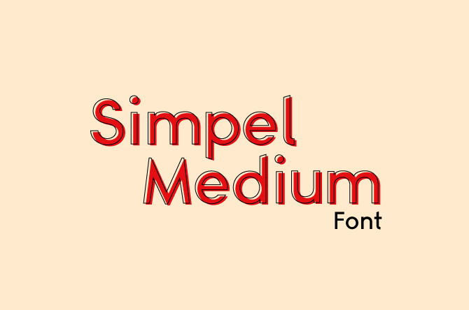 Font Simpel Medium | Crehana